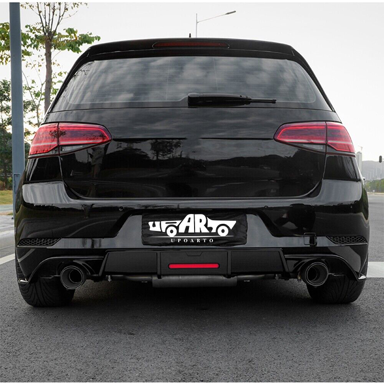 VW Golf 7 MK7 GTI With Lamp Rear Lip Diffuser - Buy Golf 7/7 GTI With ...