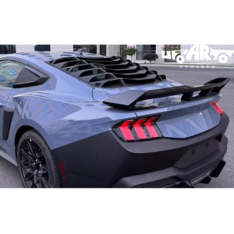 HAOSHENG Ford Mustang Dark Horse Style Rear Spoiler With Gurney Flap ...